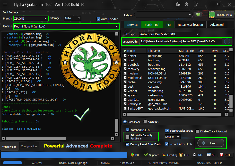 Xiaomi Redmi Note 8 (ginkgo) Repair IMEI/BASEBAND BY hYDRA TOOL - GSM-Forum